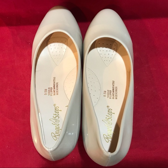 Angel Steps | Shoes | Angel Steps Nude Heels Size 9 2 Wide | Poshmark